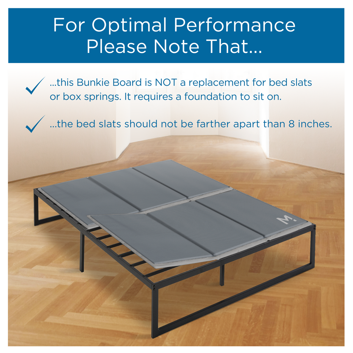 Premium 10mm Bunkie Board - Bed Boards for Under Mattress Support ...